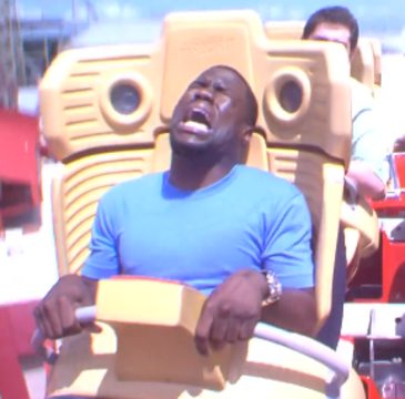 Kevin Hart Screaming For His Life On Roller Coaster [ Video ] - 101.1 ...